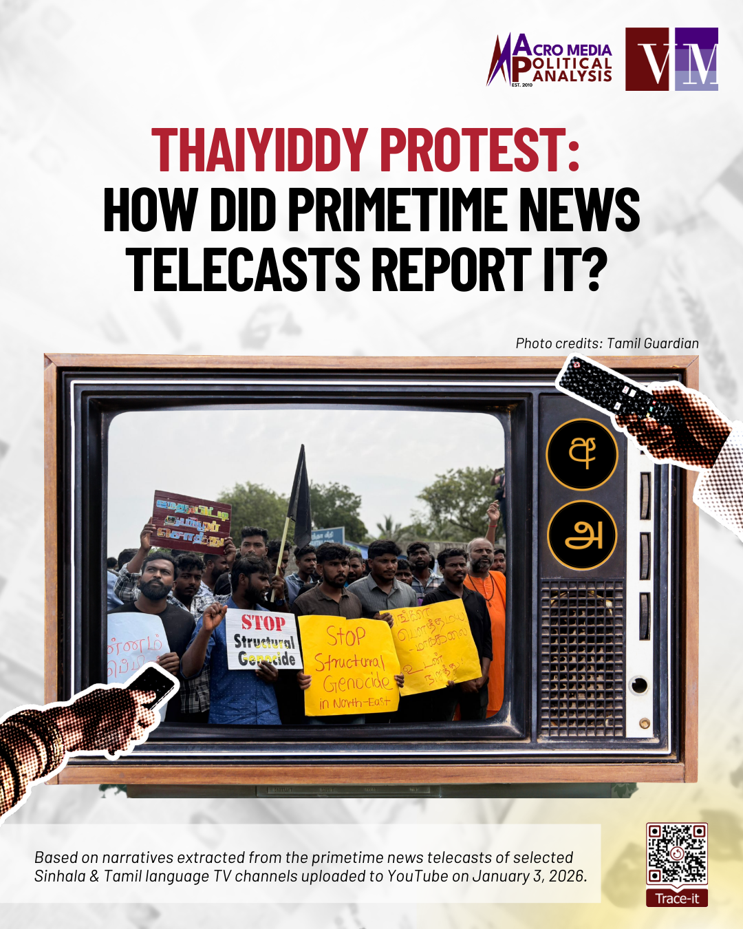 Thaiyiddi Protest: How did primetime news telecasts report it? - Verité ...